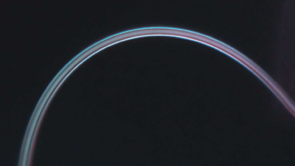 Take a look at this weird, bendy type of ice