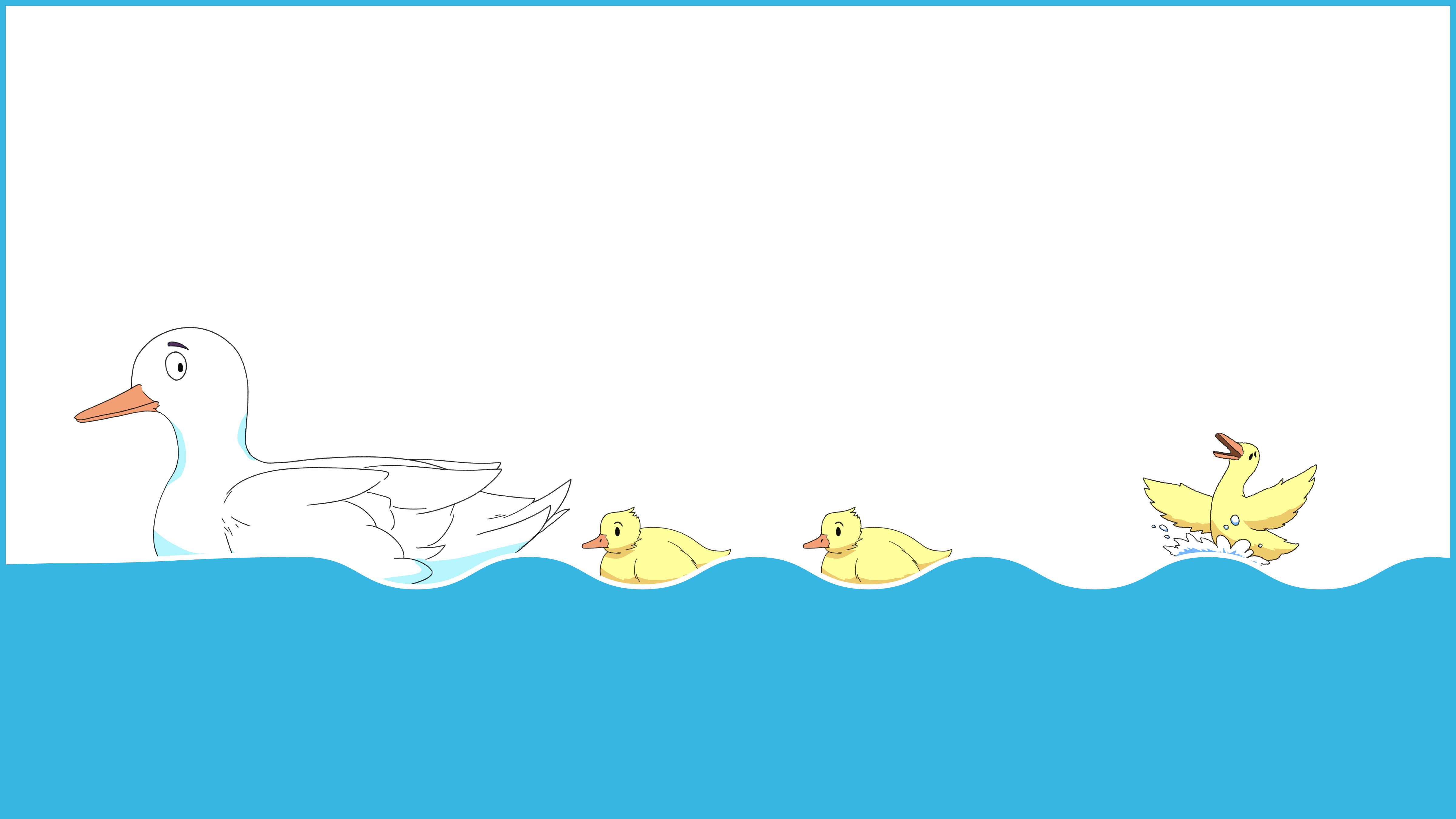 Here’s why ducklings swim in a row behind mom