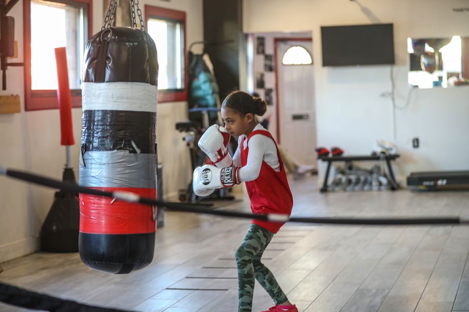 Eight-year-old boxer pulls no punches