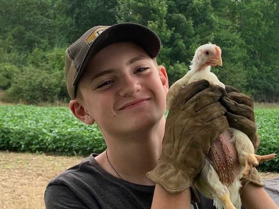 This 12-year-old boy isn’t “chicken” when it comes to running his own ...