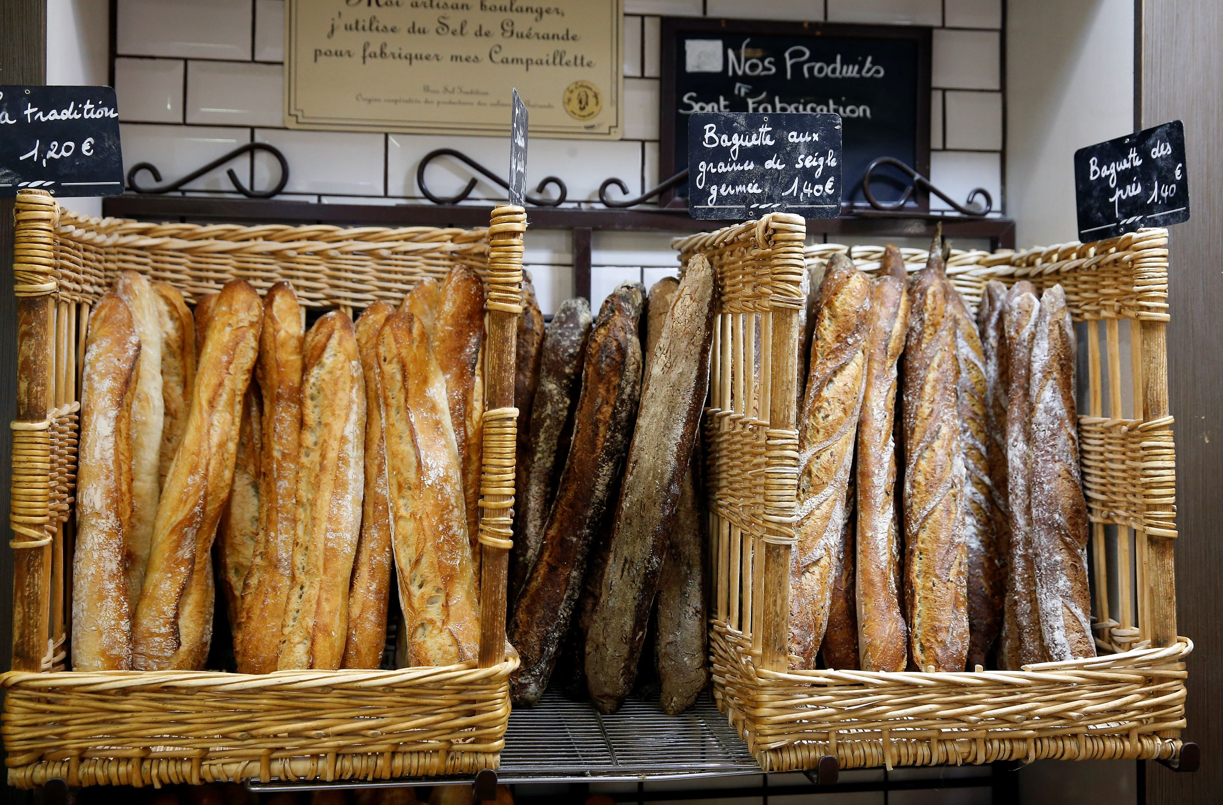 The French baguette receives UNESCO World Heritage status