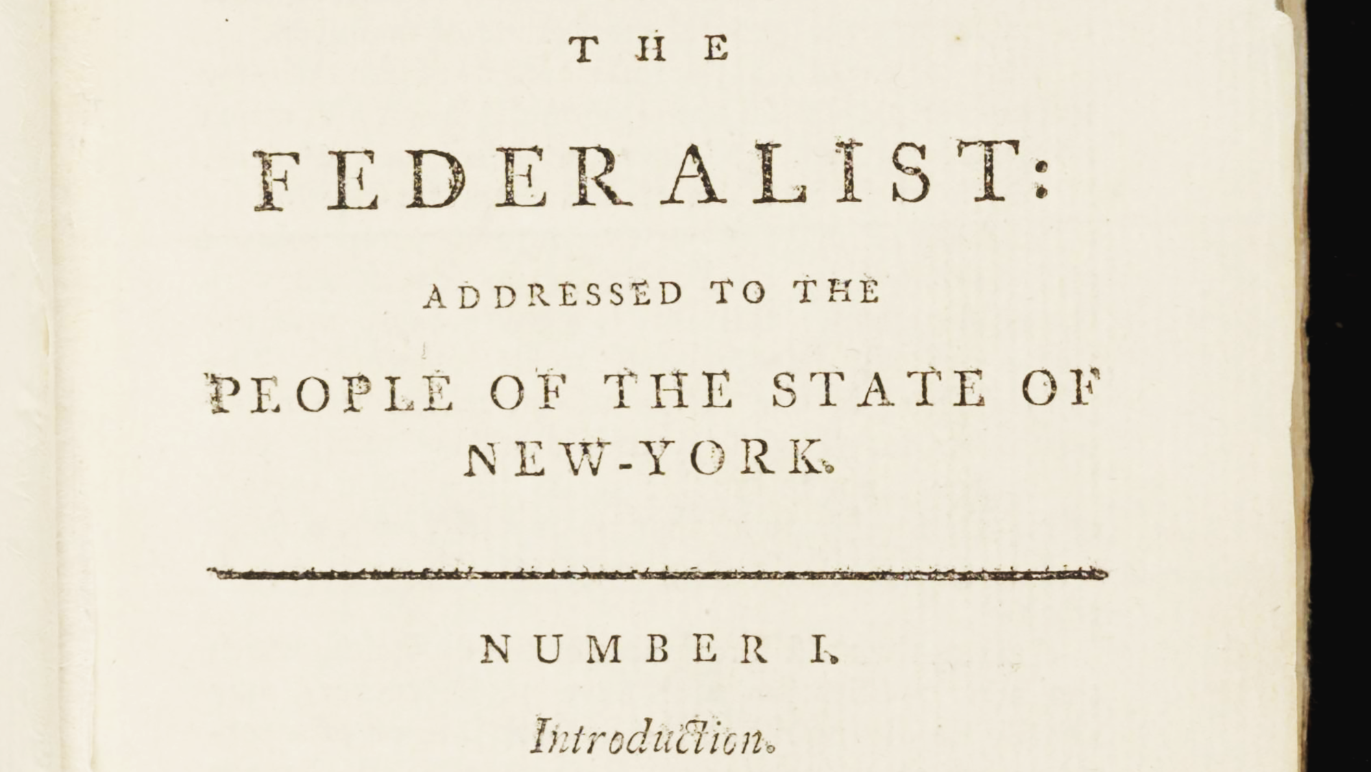 Primary Sources: Alexander Hamilton's Federalist Paper No. 1