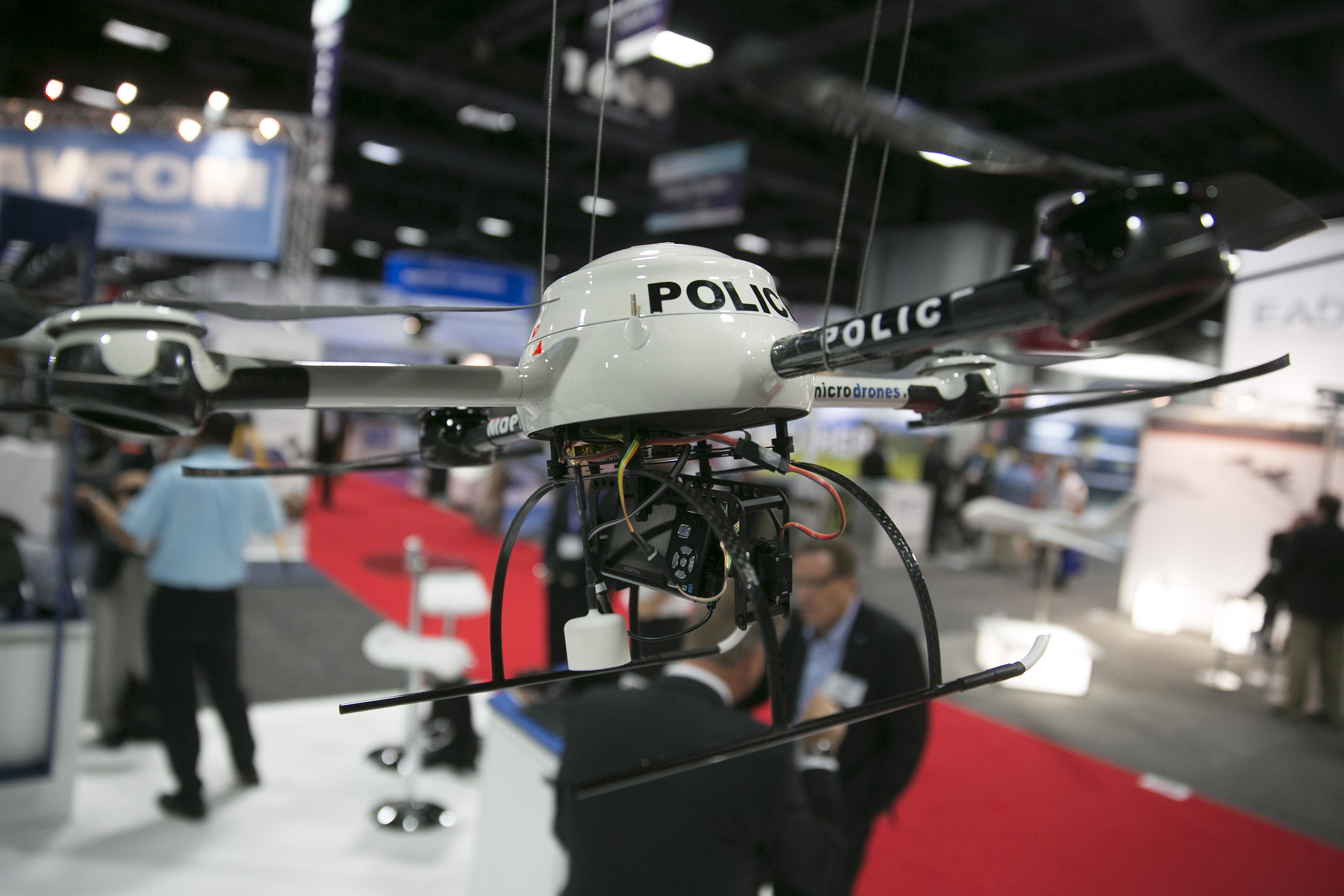 A trade fair for drones and other high-tech gadgets comes to Washington