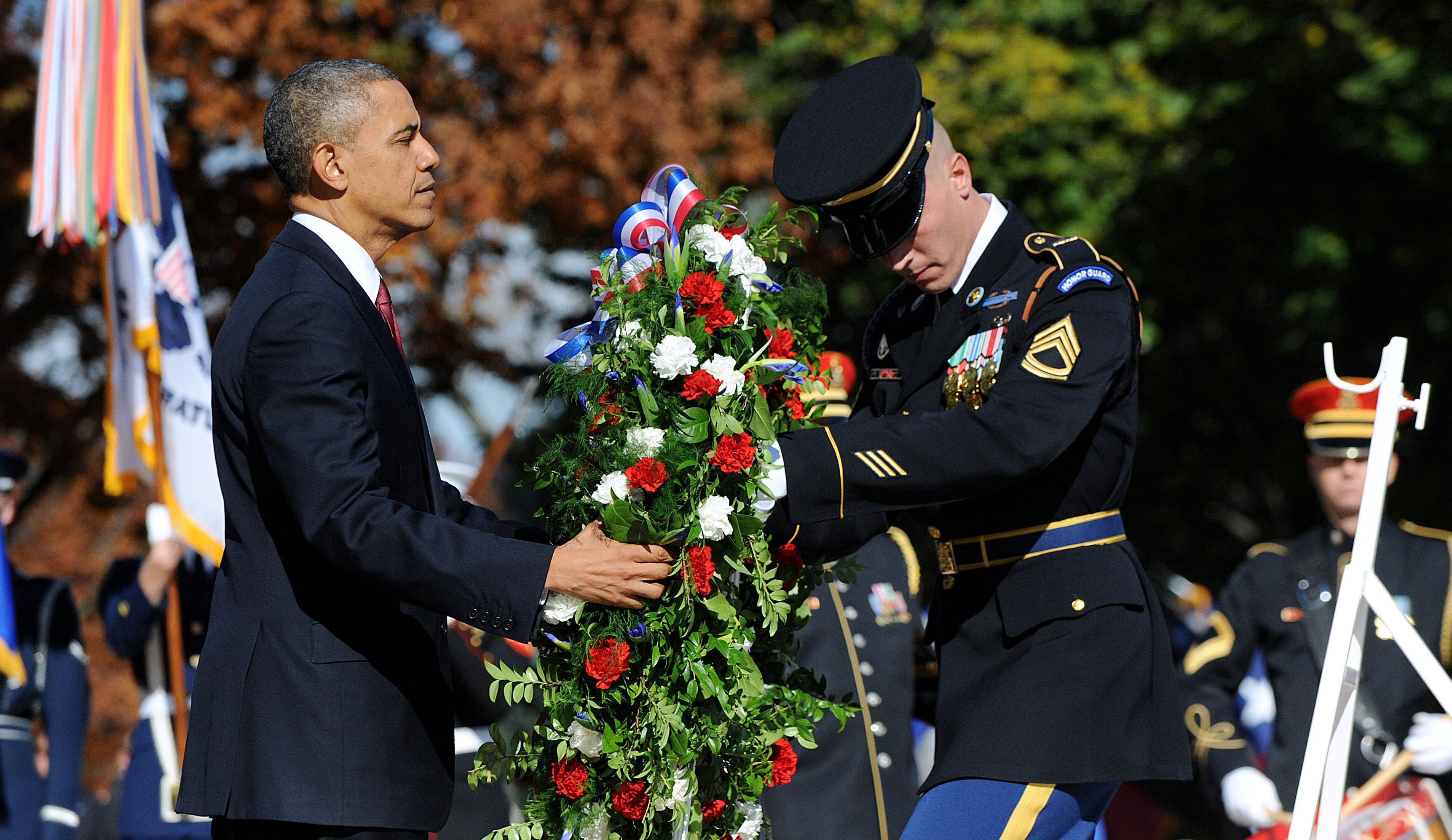 Thanking veterans for their service, U.S. holds parades and ceremonies