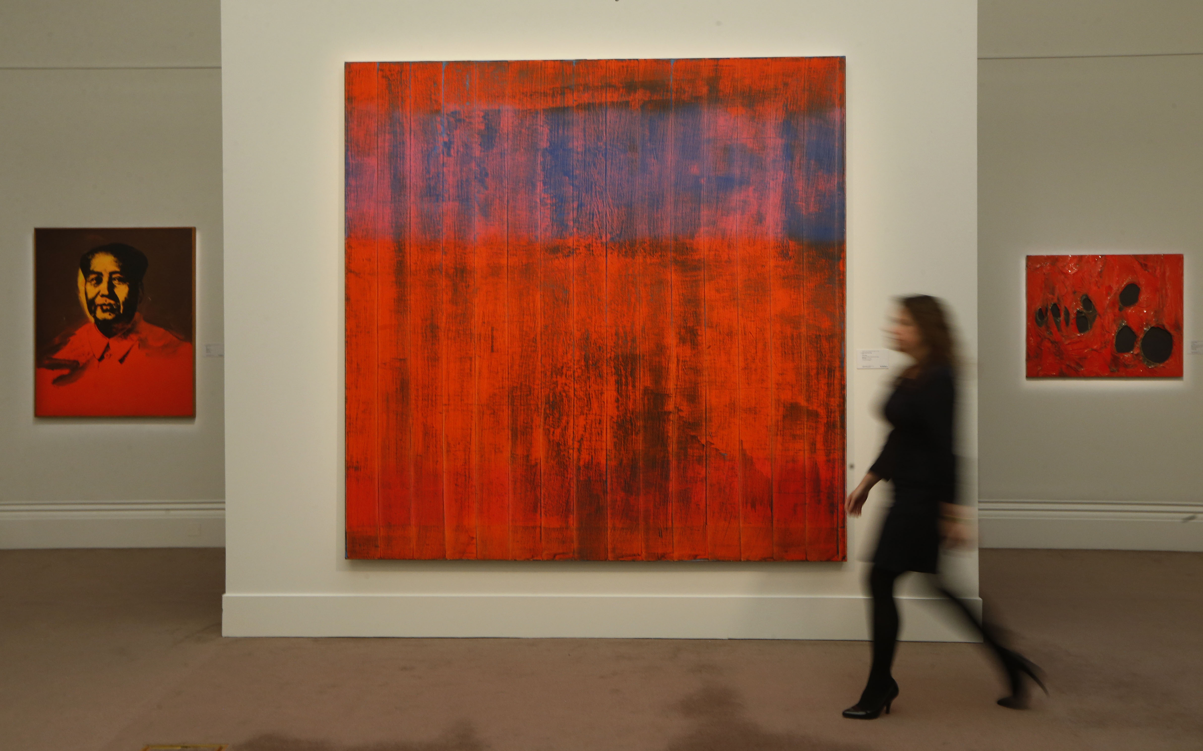 A touch of red boosts global art prices