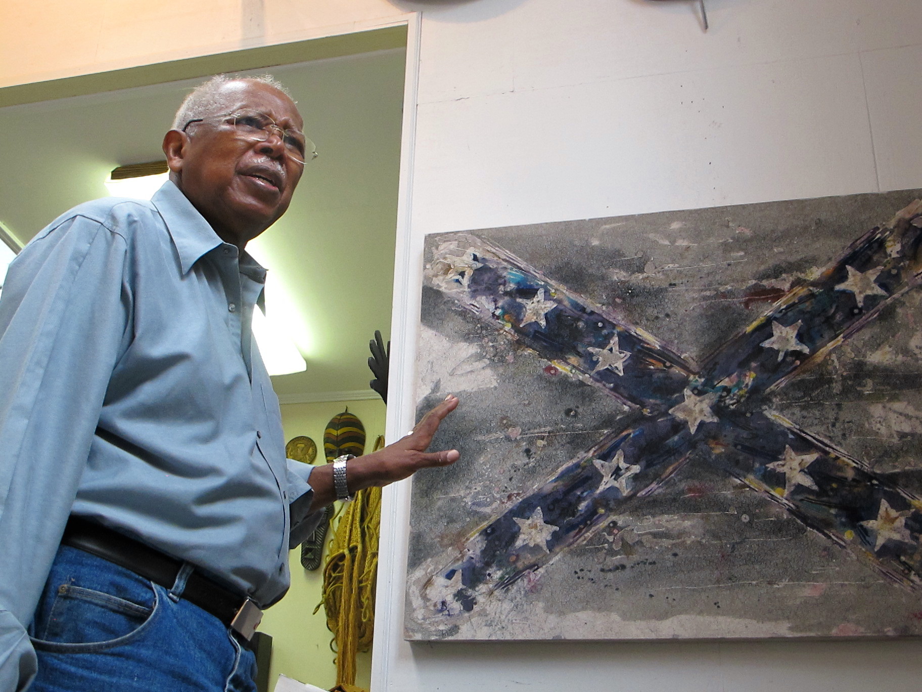 Confederate flag is reworked as art