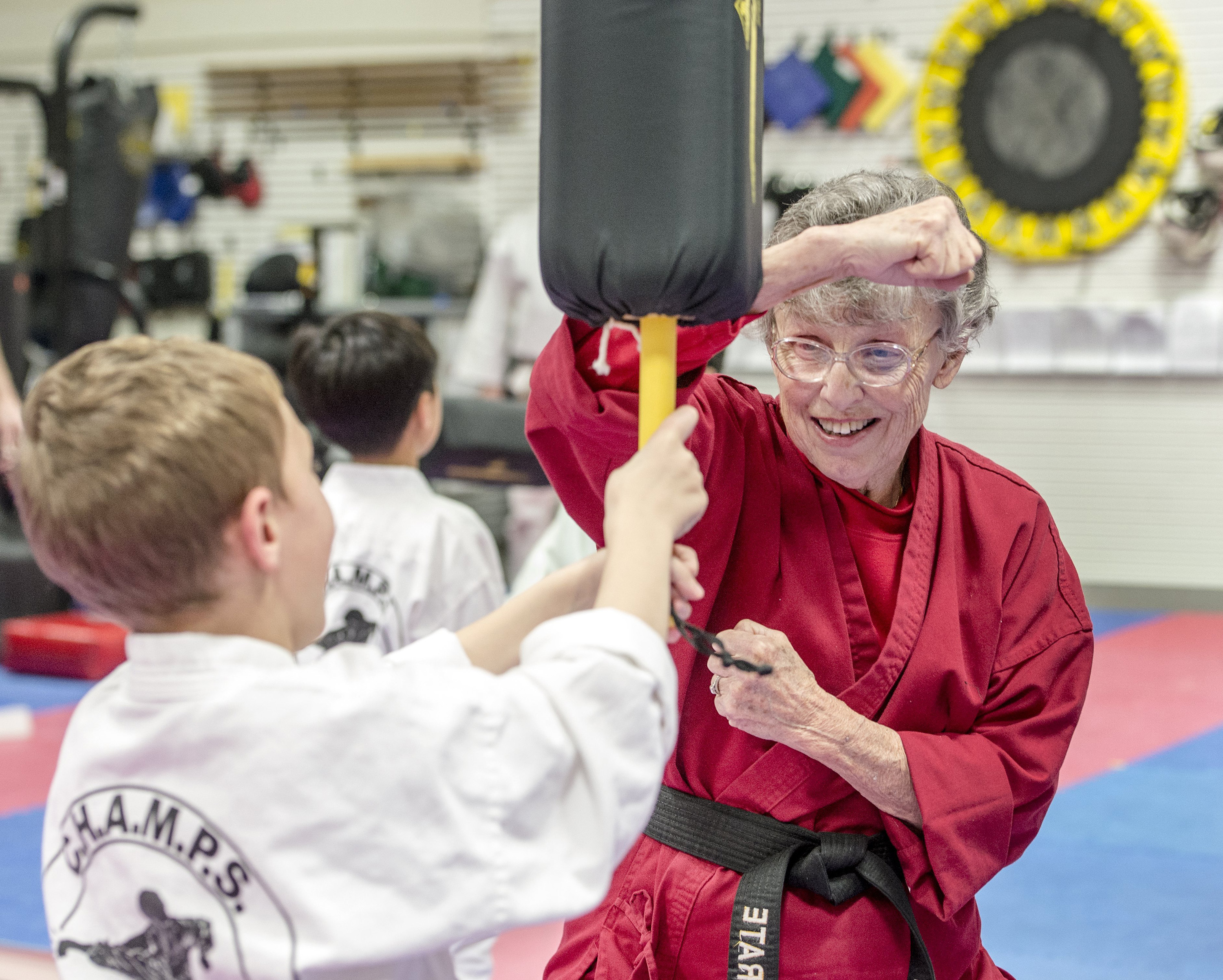 Black belt, big heart: Karate grandma teaches special kids Black belt, big heart: Karate grandma teaches special kids