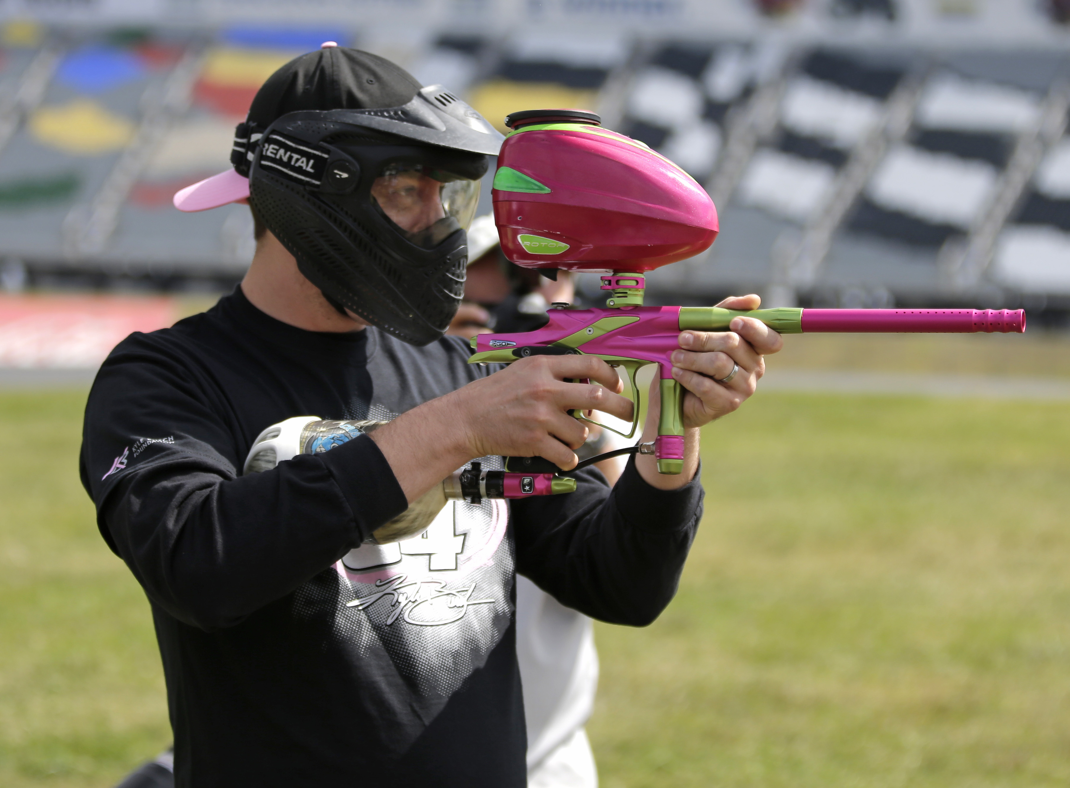 Hit by paintball, it's a close call: Cop could shoot back with real gun