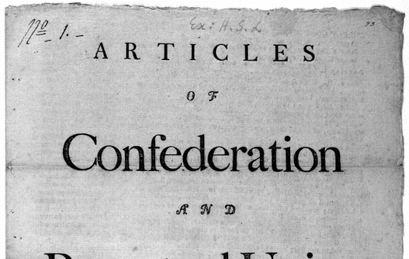 Primary Sources: The Articles of Confederation
