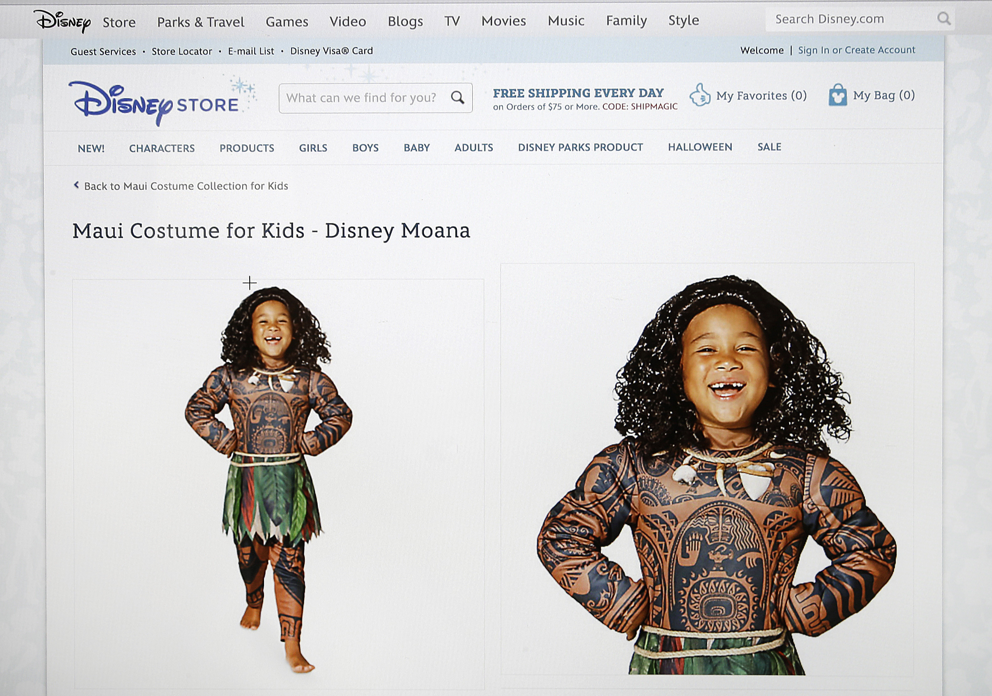 Disney pulls boy's costume critics lambasted as "Polyface"
