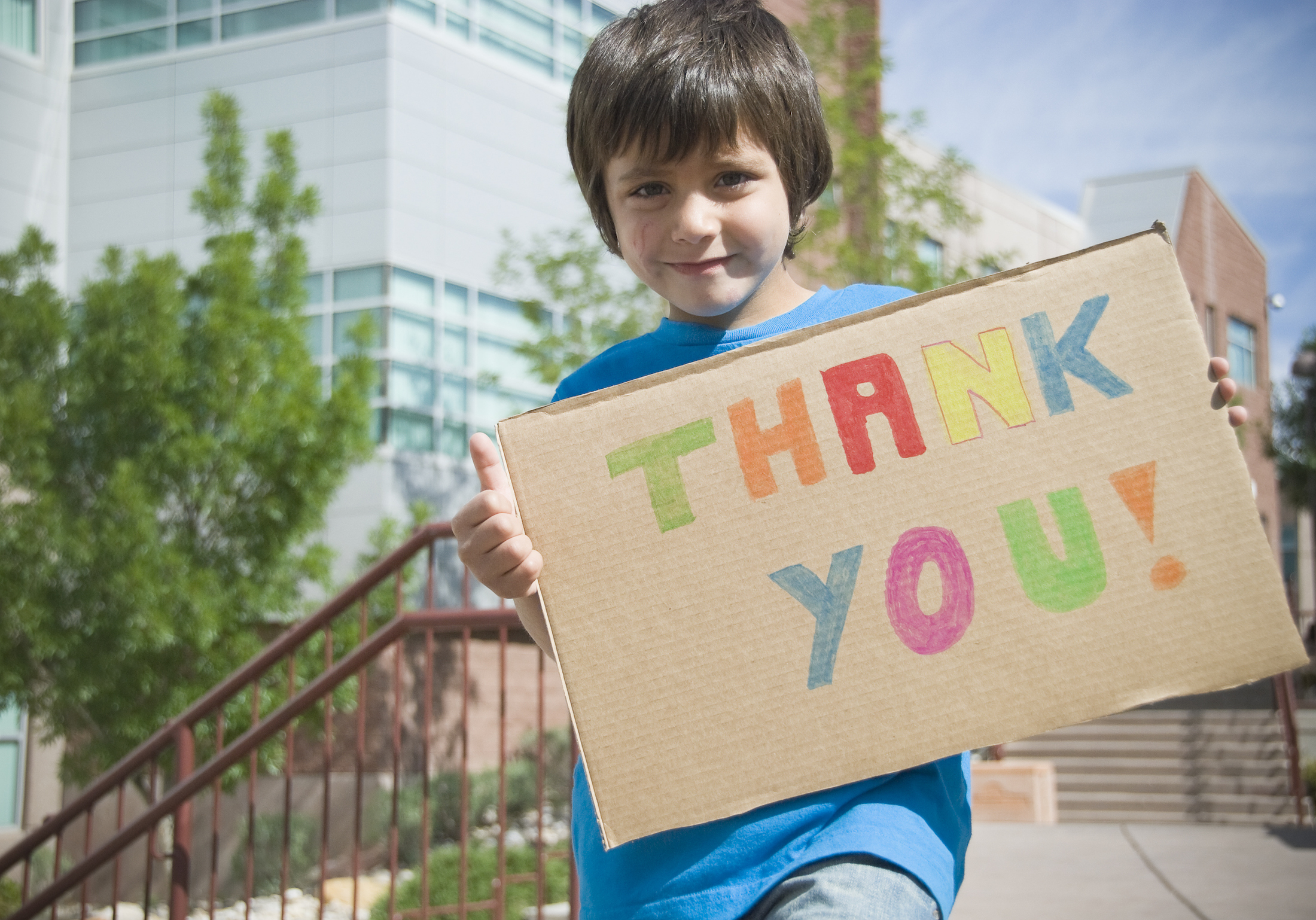 More than just good manners, saying "thank you" helps find friends