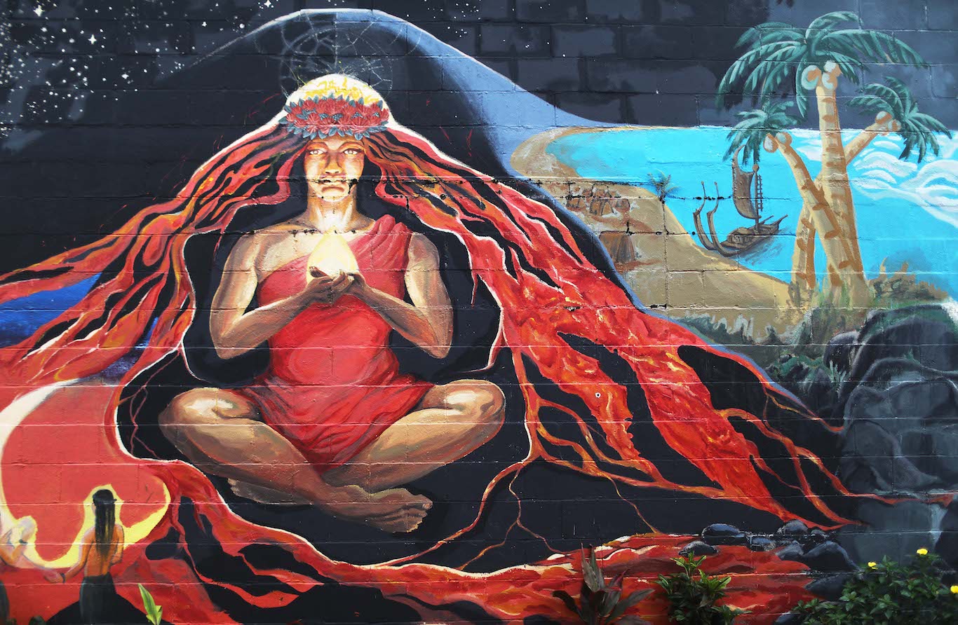 When lava flows, a Hawaiian goddess' name comes up