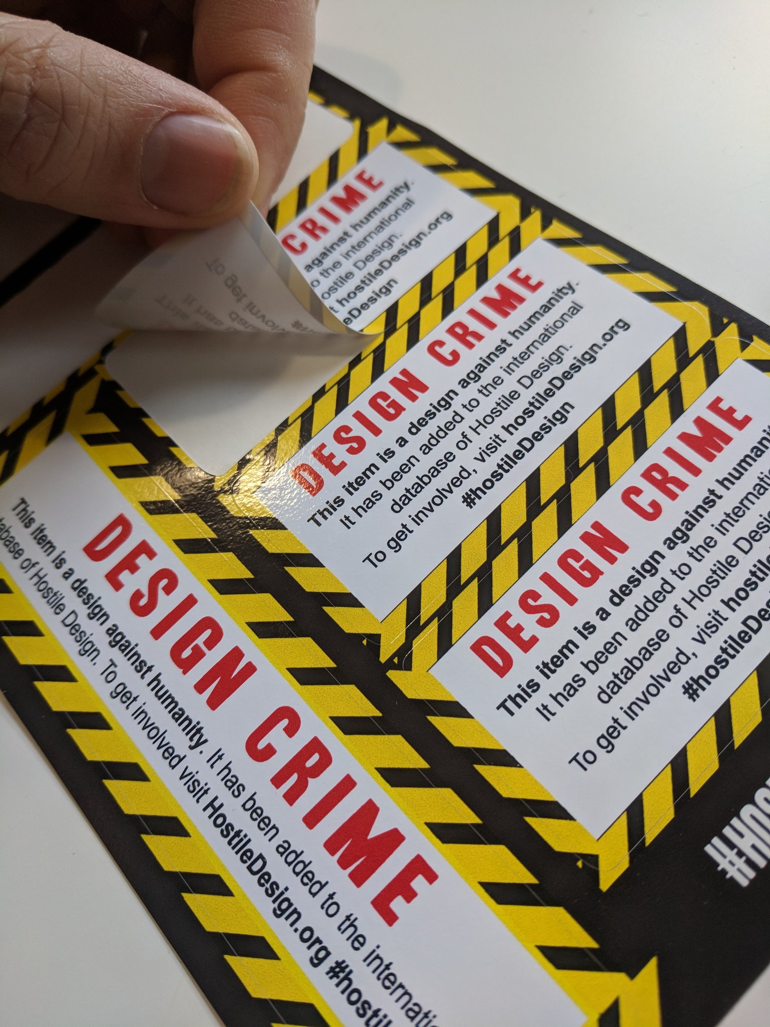 Sticking It To 'Em: Campaign brings attention to hostile design