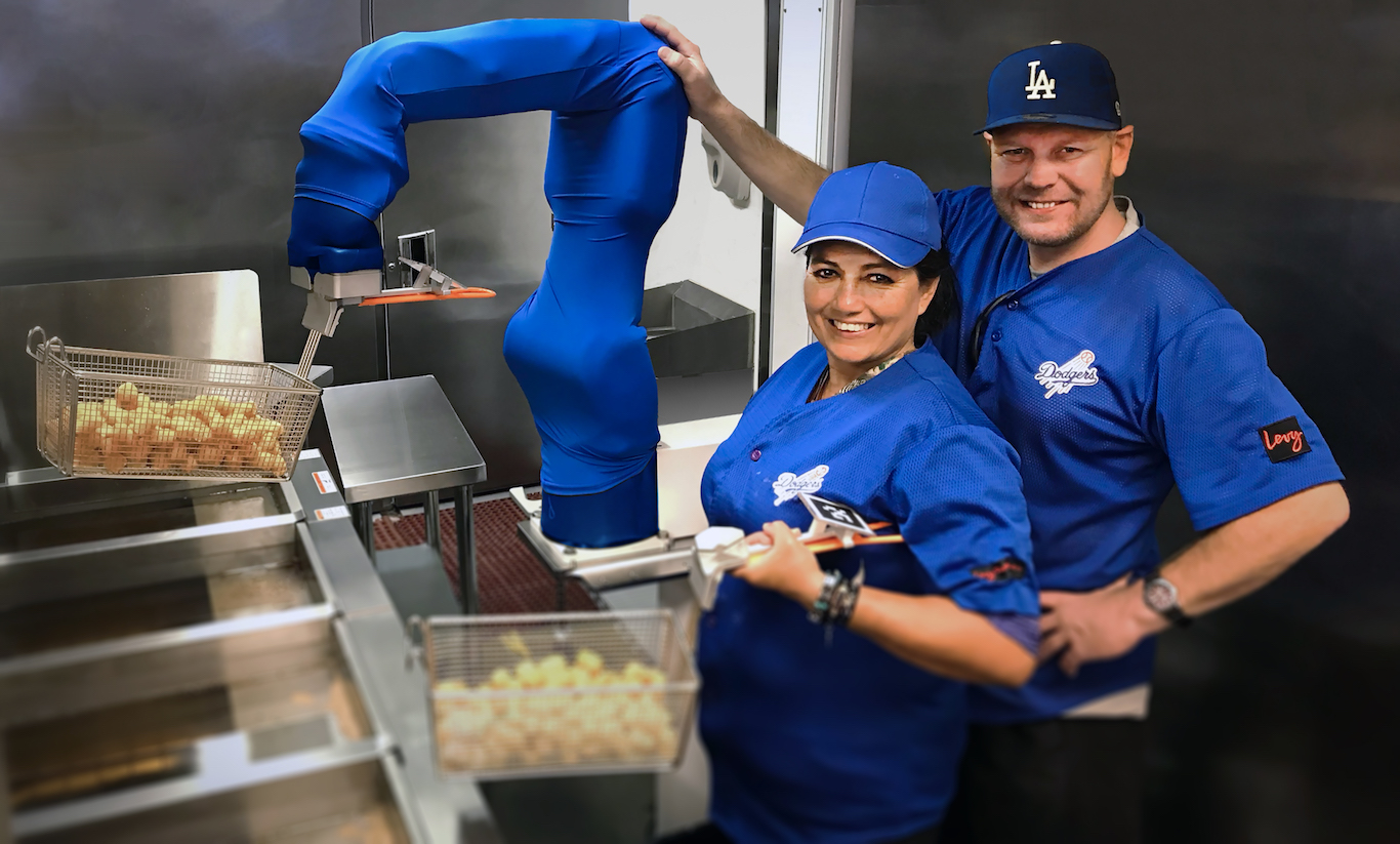 Flippy the robot hamburger-flipper has a new gig — at Dodger Stadium