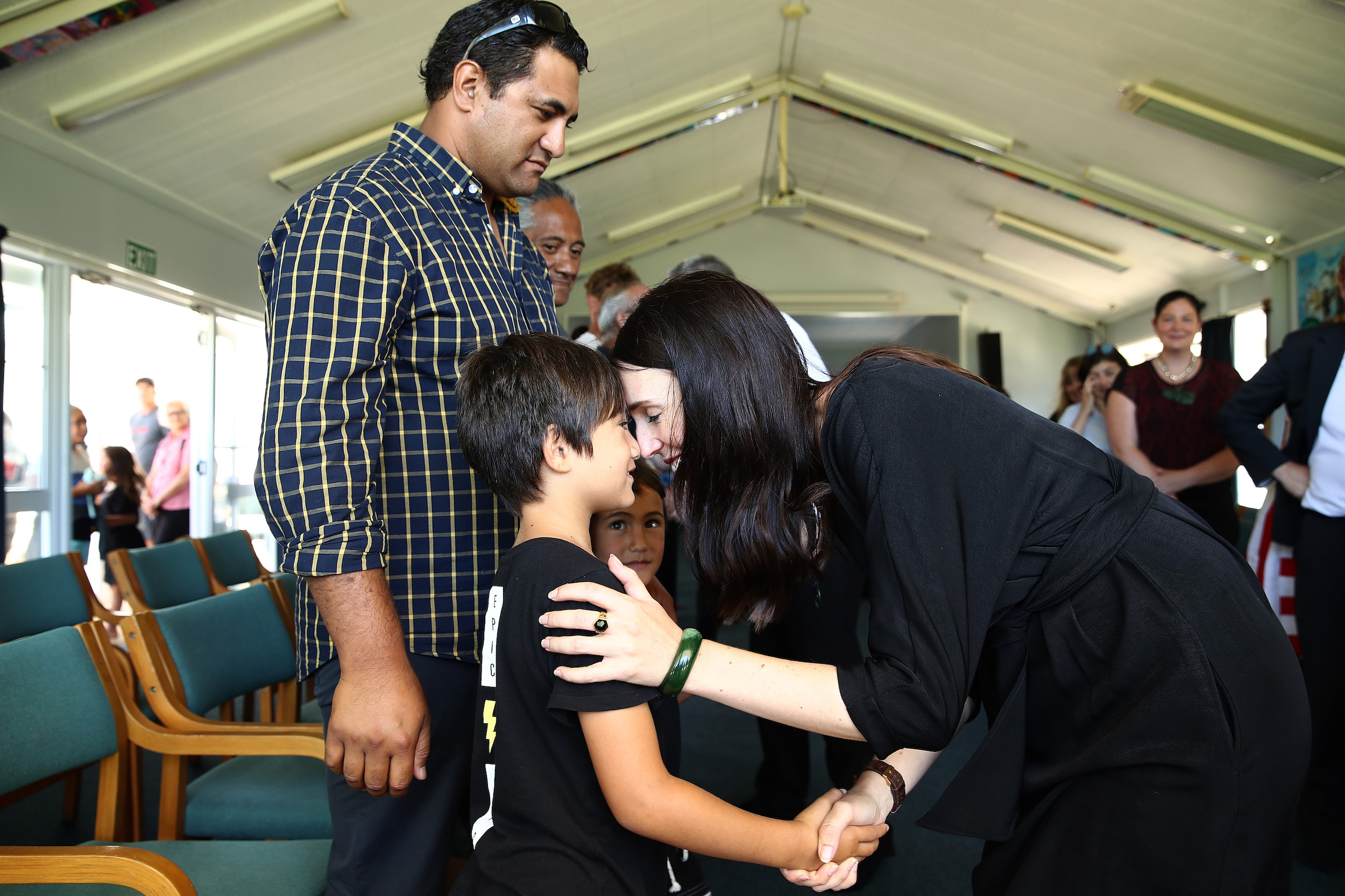 New Zealand's prime minister is welcomed at national day events