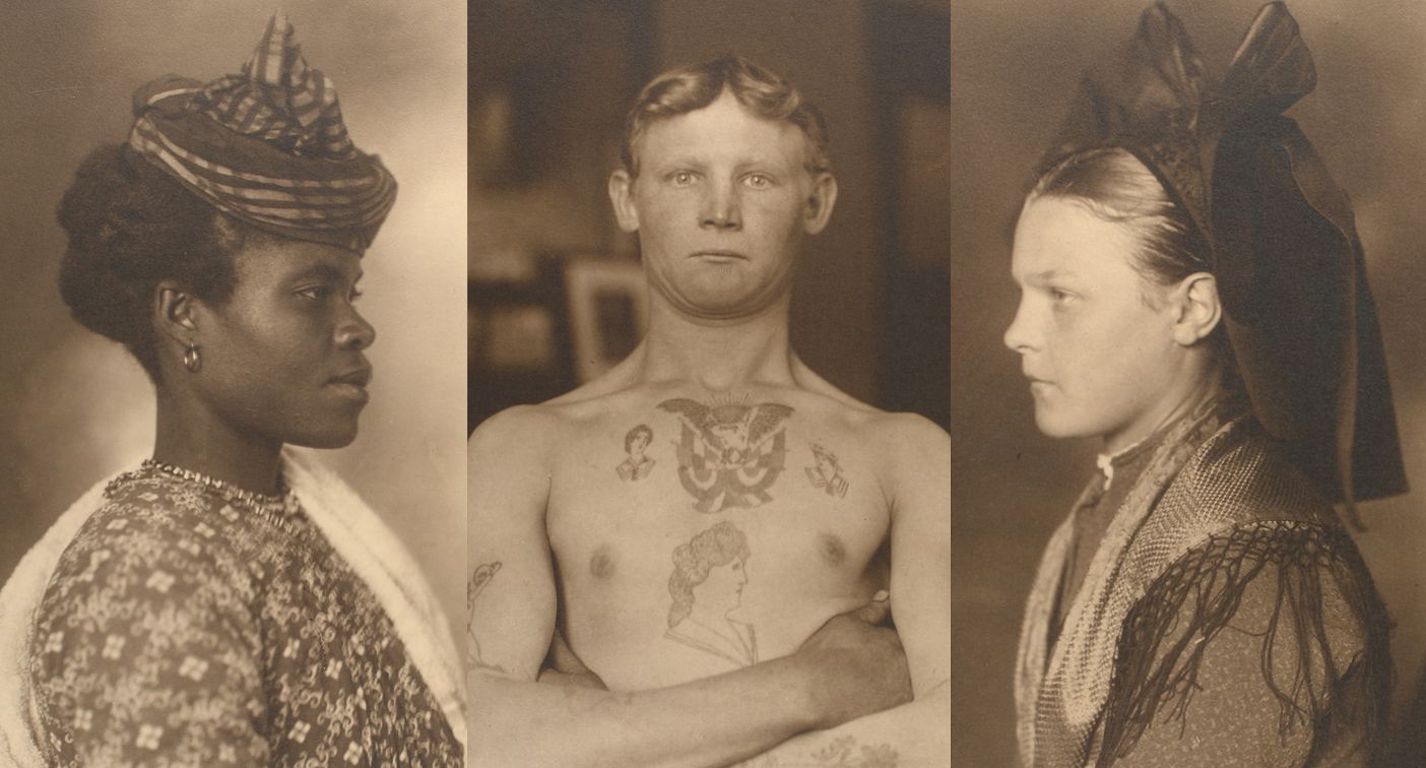 Portraits of immigrants at Ellis Island