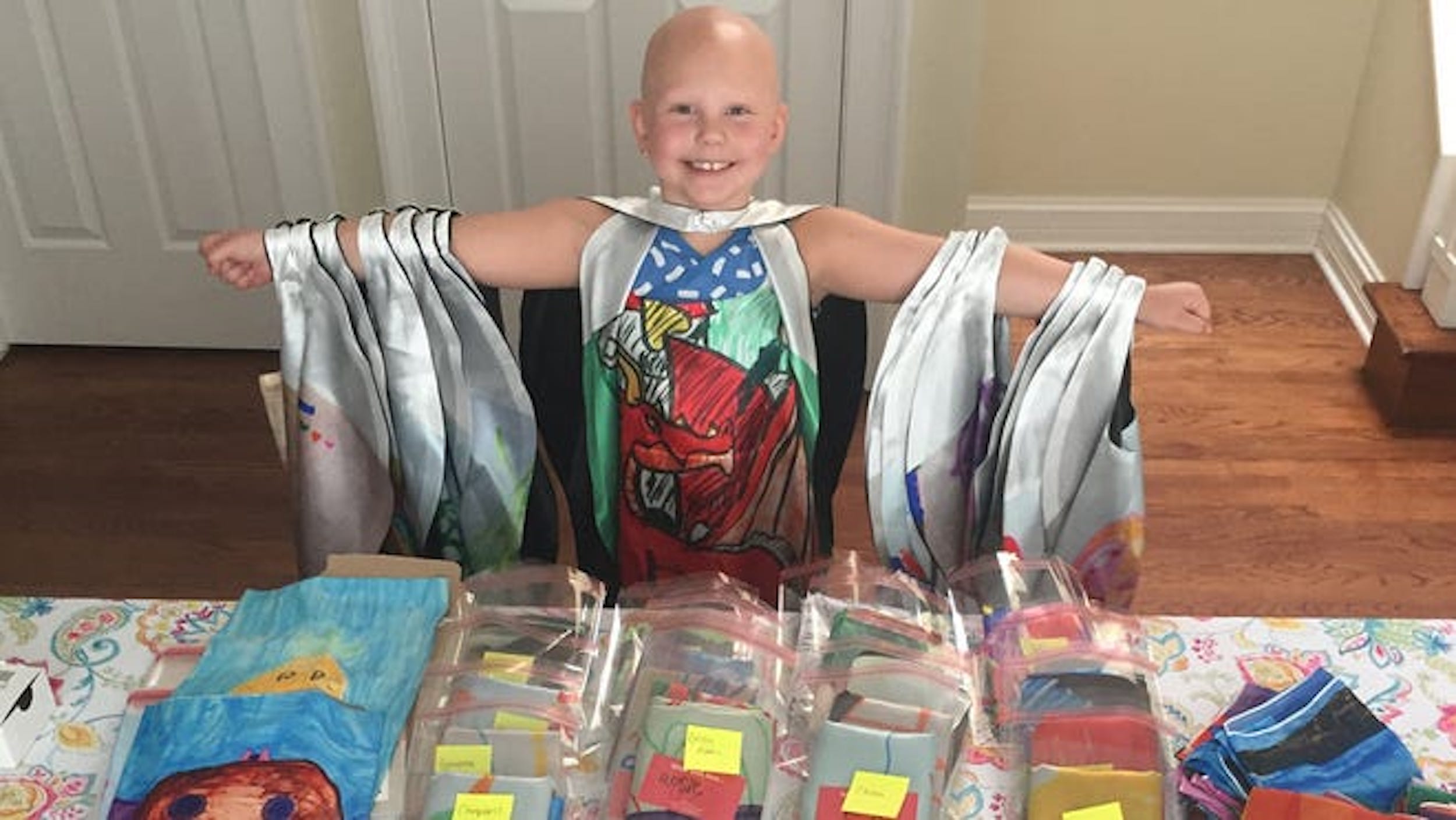 Girl with alopecia uses headscarves to inspire other kids with hair loss