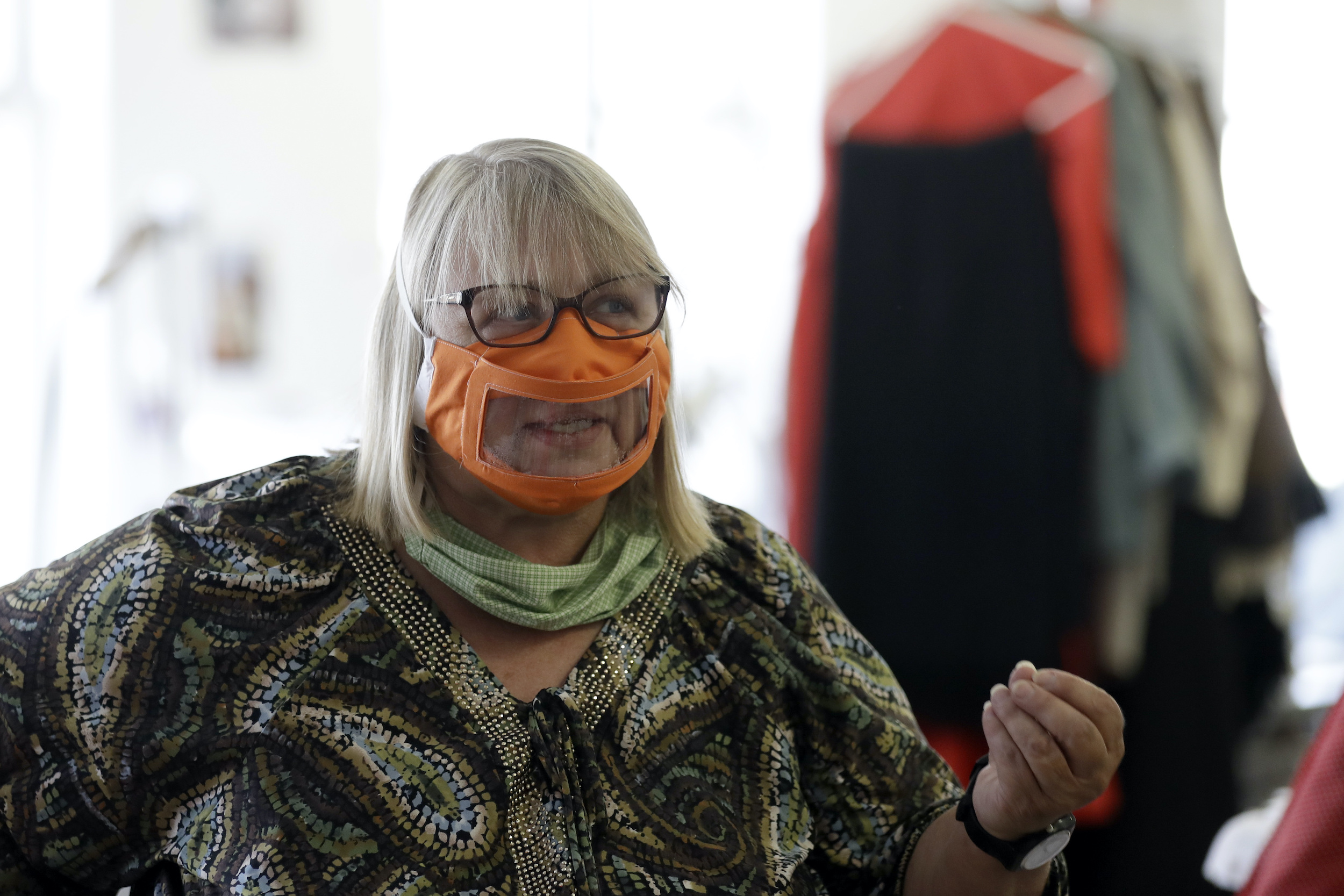 Face masks with windows mean more than smiles to the deaf