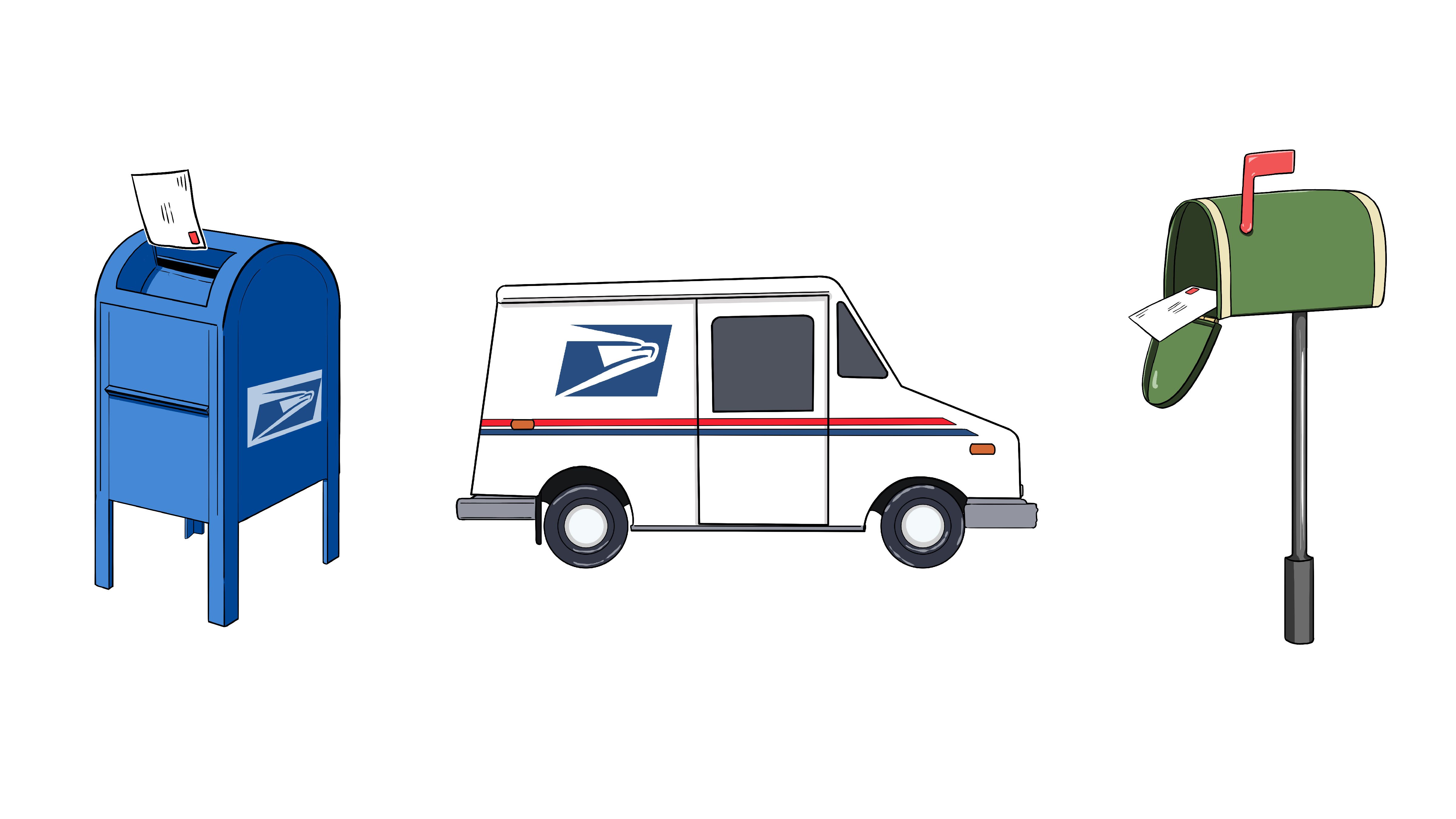 How mail travels