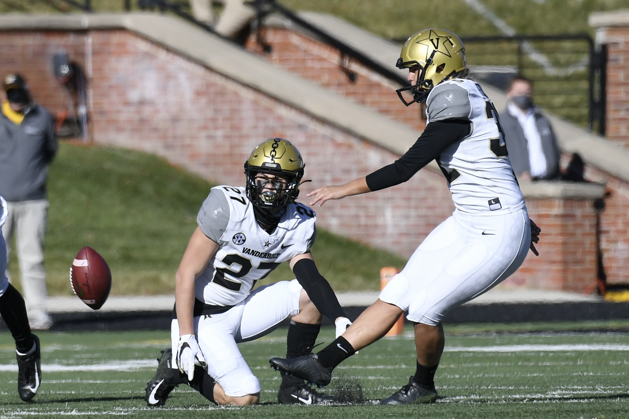 Vanderbilt's kicker Fuller becomes first woman to play in Power 5 football