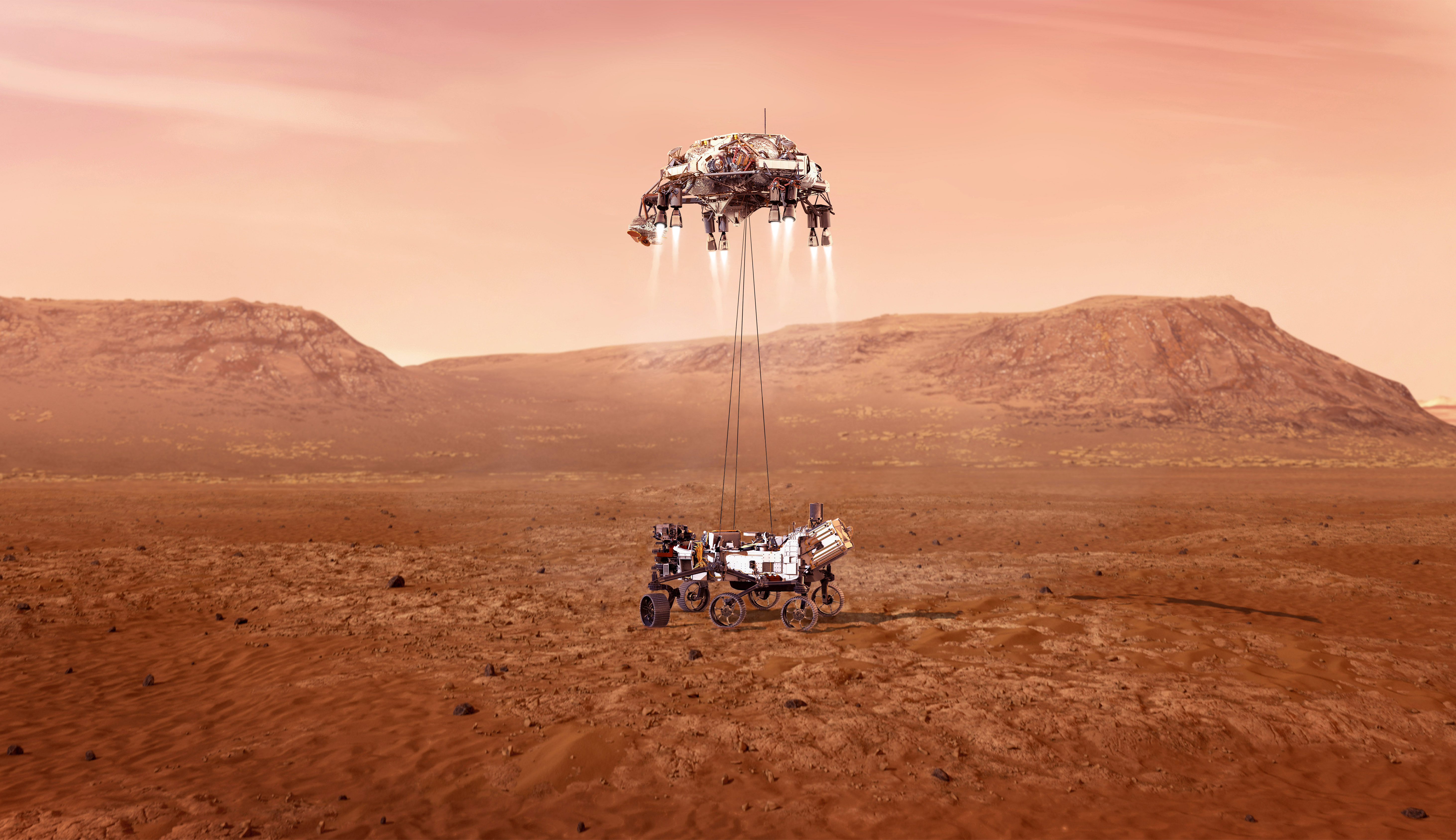 New NASA rover lands on Mars with a helicopter